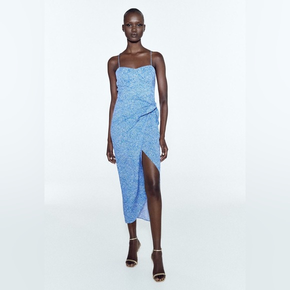 Zara | Dresses | Zara Draped Dress | Poshmark